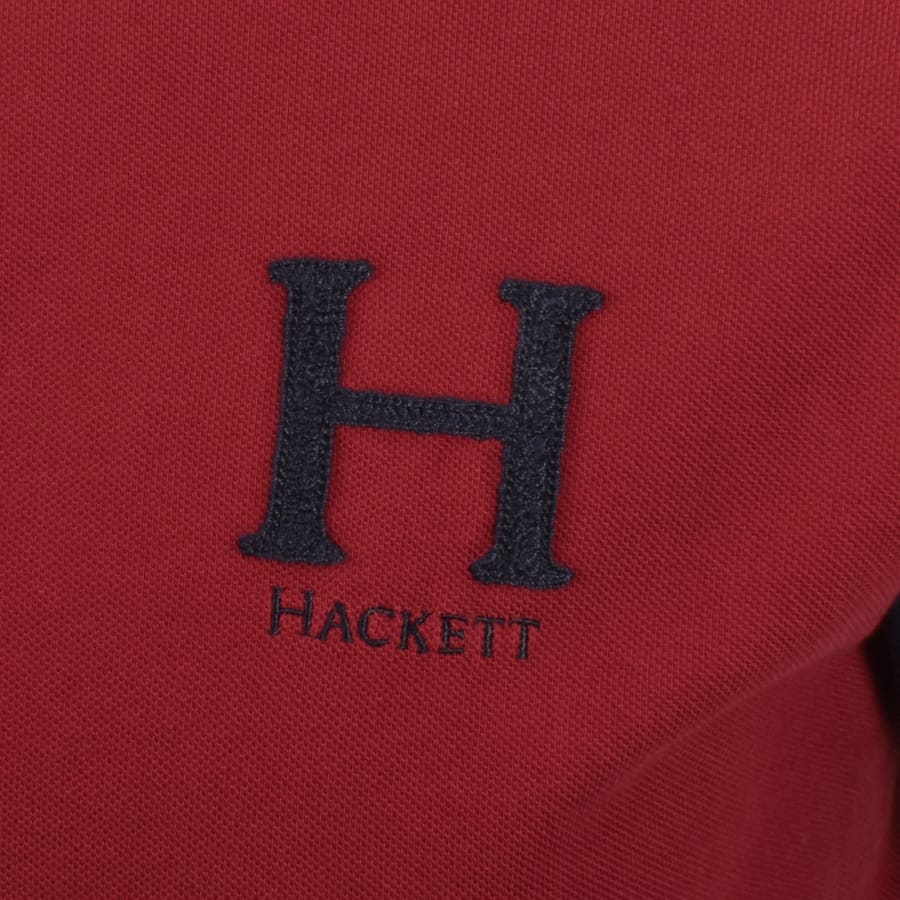 Hackett Heritage Peaks Polo T Shirt Red | Mainline Menswear